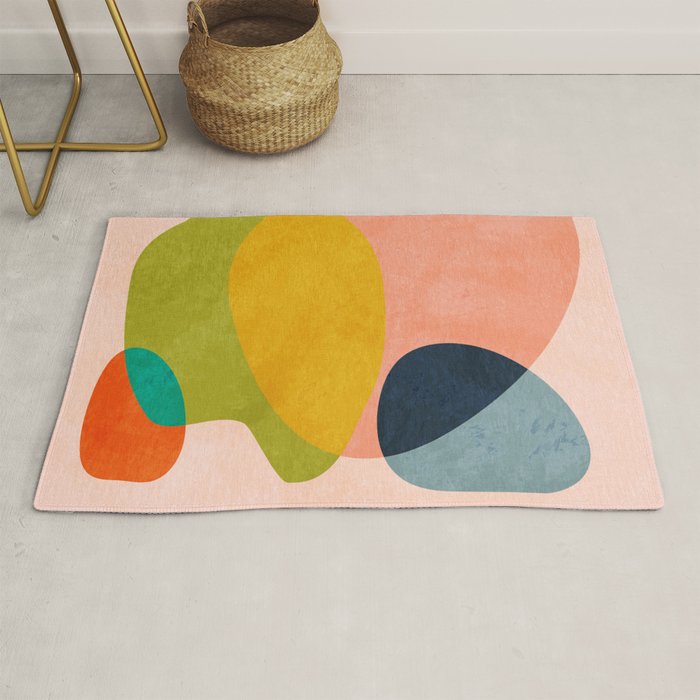 abstract shape rug