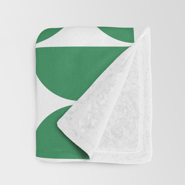 green pattern throw