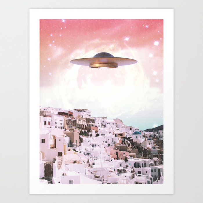 Vintage Flying Saucer Art