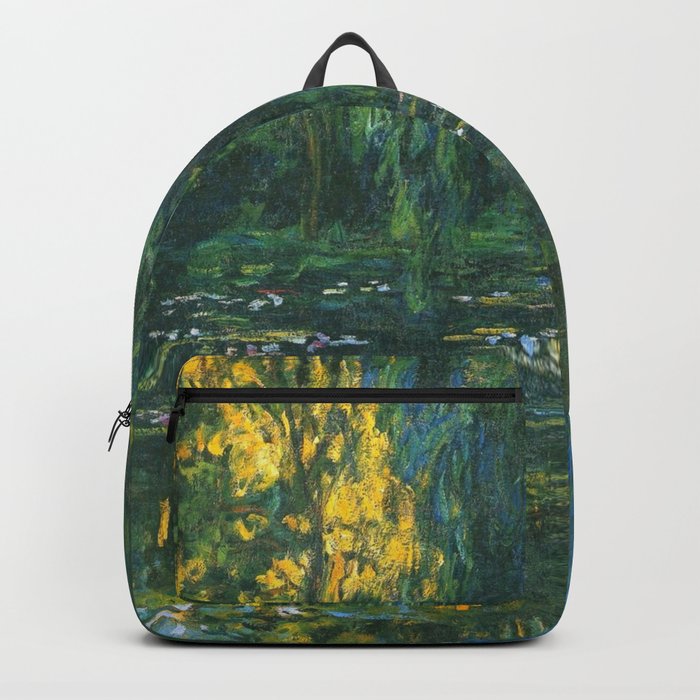 Claude Monet Water Lilies, Willow Bough Backpack by Faris yamna | Society6