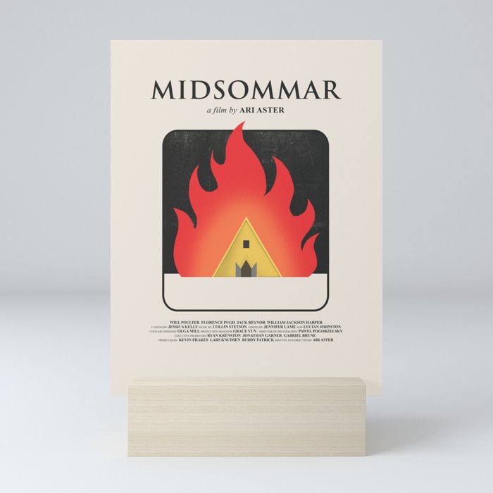 Midsommar Alternative Poster Vintage Minimalist Mini Art Print By