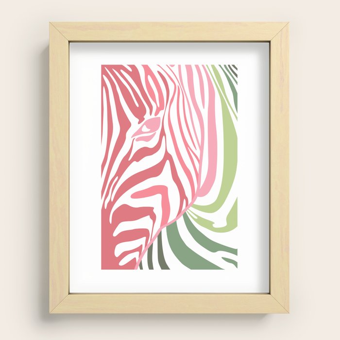 Pink Zebra Print Frame