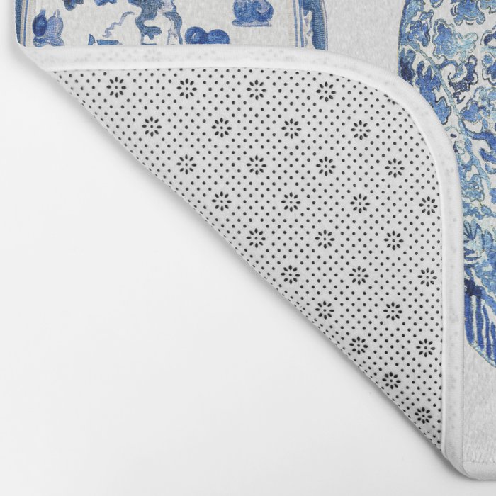 oriental pattern bath mat