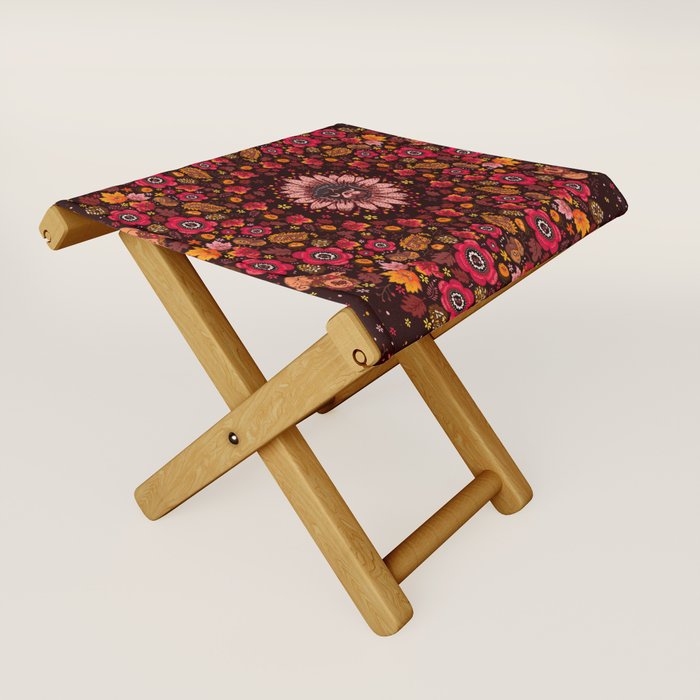 Medallion Folding Foot Stools Society6