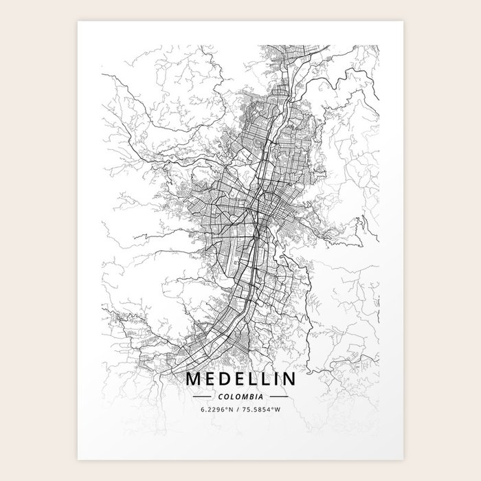 Medellin Colombia Map