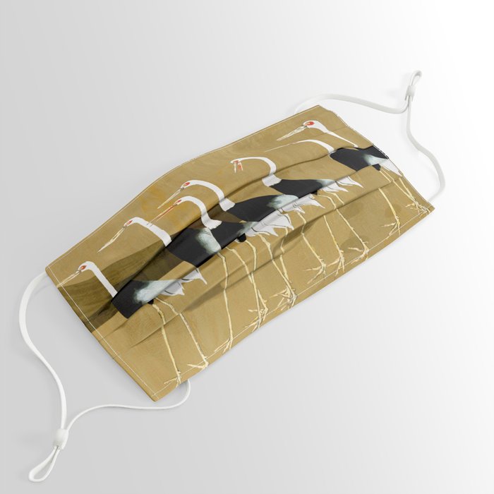 Japanese Crane Birds Panorama Face Mask by TIMELESS PRETTY home decor ...