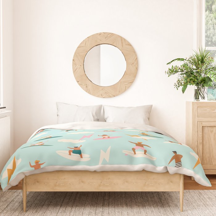 surf inspired bedding
