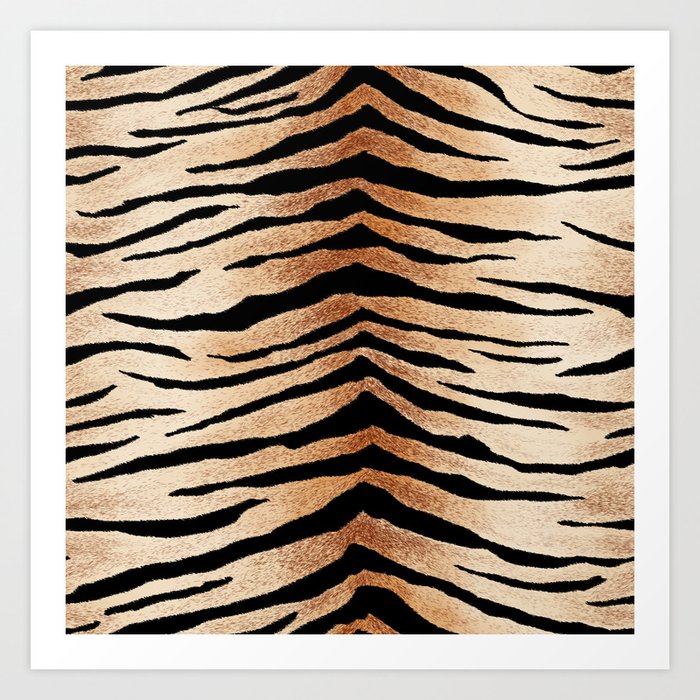 Tiger Print Art Print by NewburyBoutique | Society6
