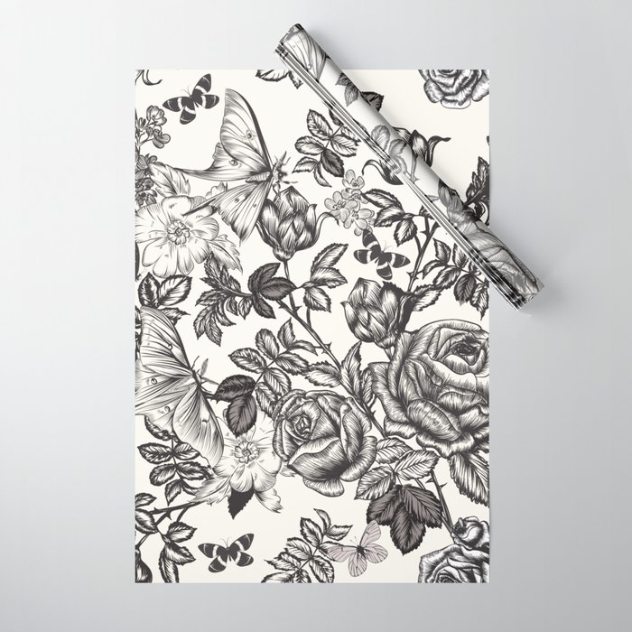 Elegant Floral Vector Vintage Pattern With Roses Flowers And