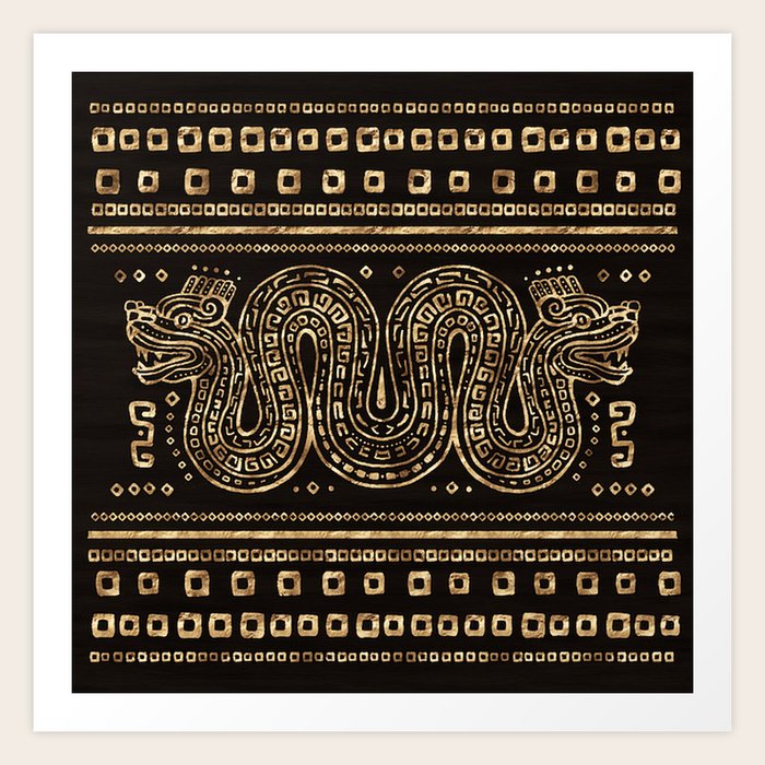 Aztec Snake Art
