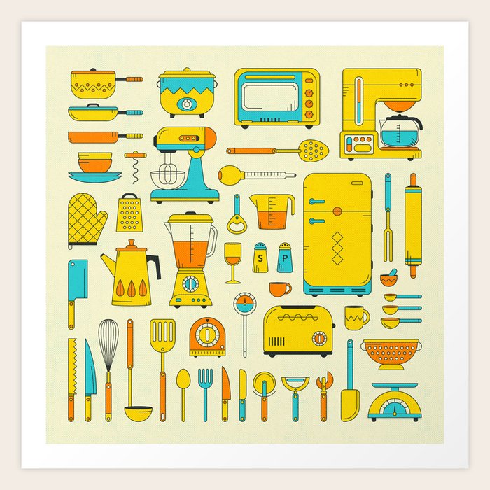 Retro Kitchen Art