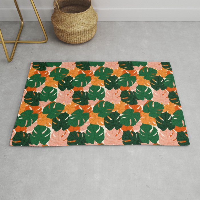 leaf pattern rugs