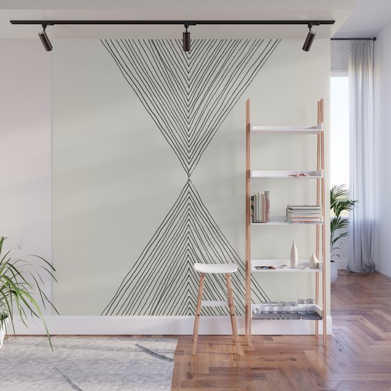 Minimalist Boho Triangles Wall Mural by Oh Fine! Art | Society6