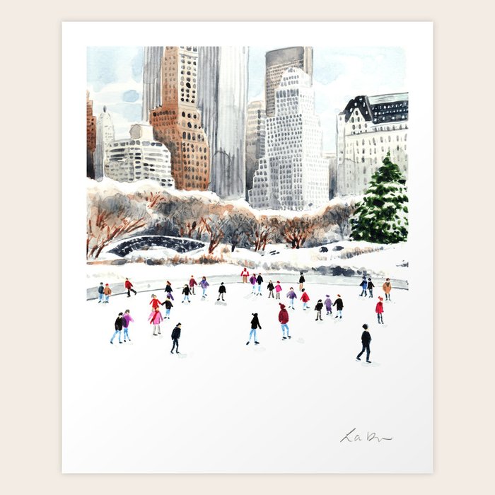 ice skating artwork