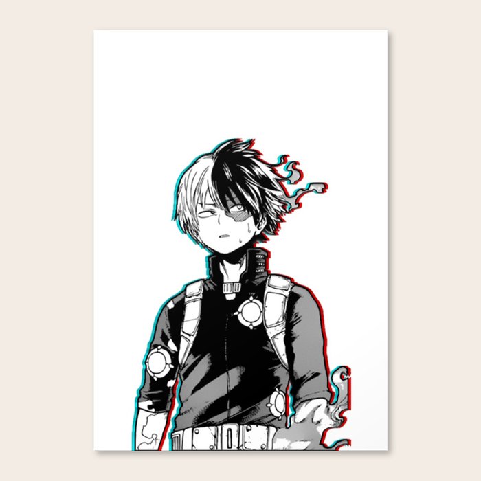 Shoto Todoroki Design Canvas Print by Dolphin5k | Society6