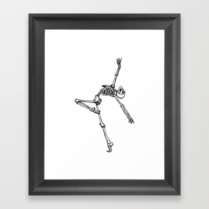 Ballet Skeleton Framed Art Print by Original DNA Plus | Society6