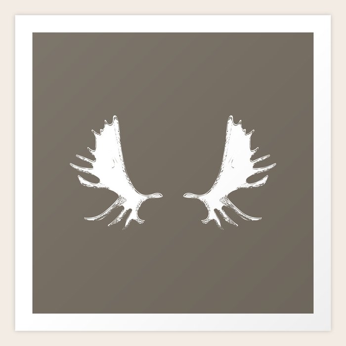 Moose Antler Silhouette