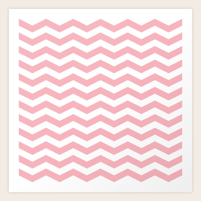 Coral Pink Chevron Wallpaper