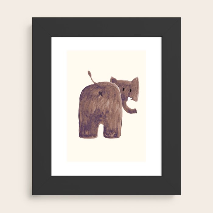elephant bum drawing