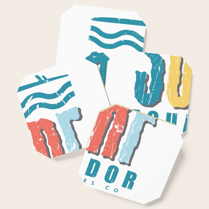 Surf in Ecuador Coaster by Serenity by Alex | Society6