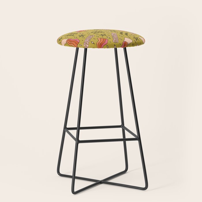 printed bar stools
