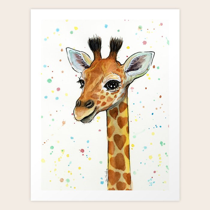 giraffe art work
