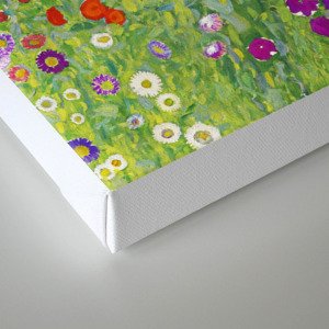 gustav klimt flowers canvas