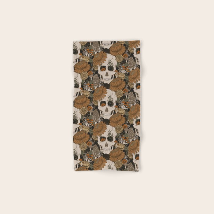 skull bath sheet