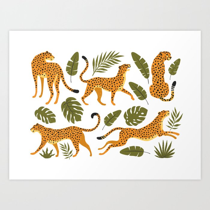 Leopard pattern Art Print by Angelina Bambina | Society6