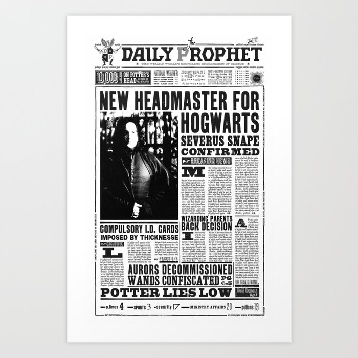 Daily Prophet Printable