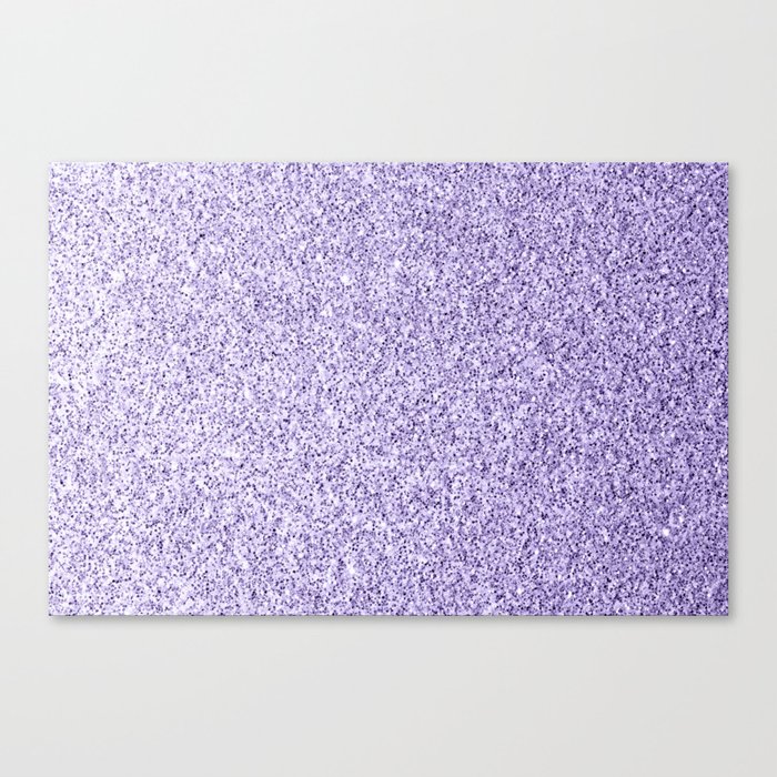 Ultra Violet Light Purple Glitter Sparkles Faux Sparkly Look Canvas