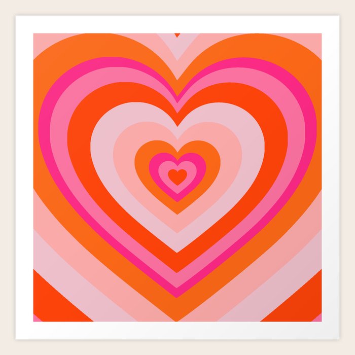 Psychedelic Art Heart