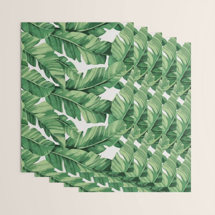 banana leaf design paper