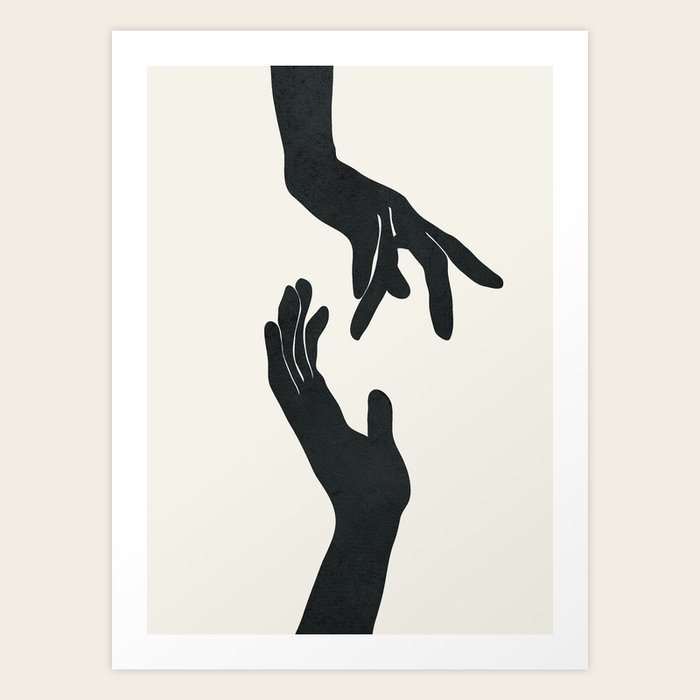 Abstract Hands Art Print by Nadja | Society6