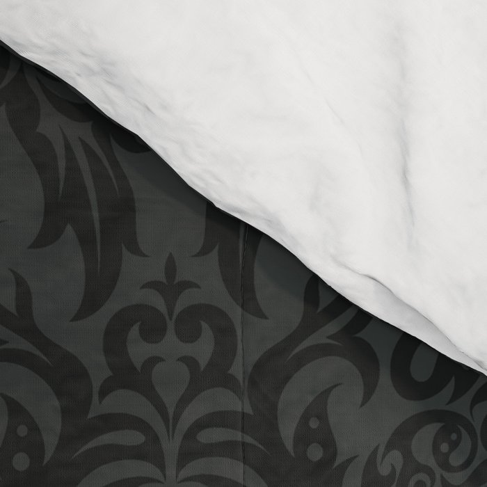 black damask comforter