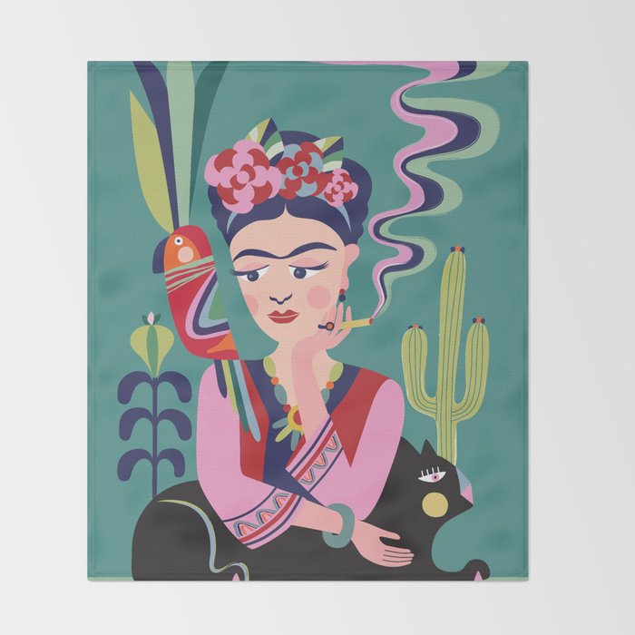 frida kahlo throw