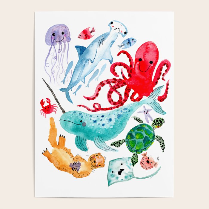 sea creature posters