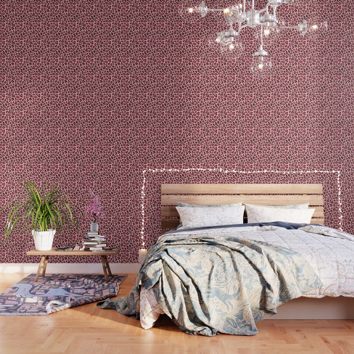 Leopard y2k_pop pink Wallpaper by quinnhopp | Society6