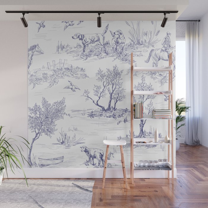 french wall murals