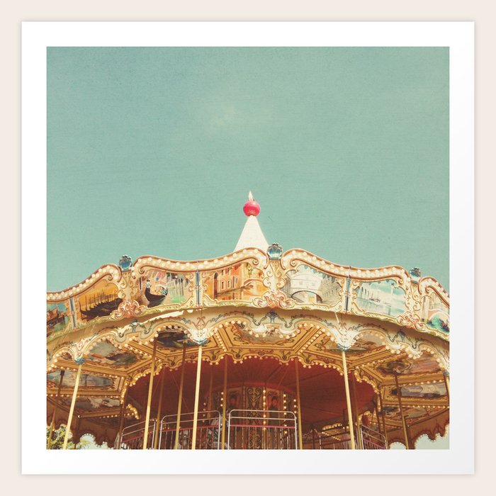 carousel framed art
