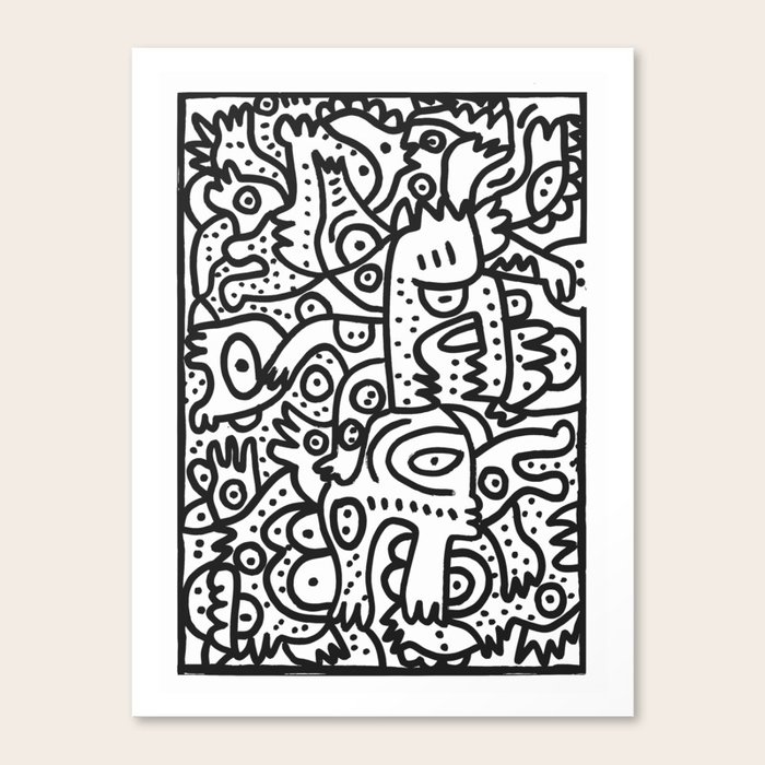 black marker artwork