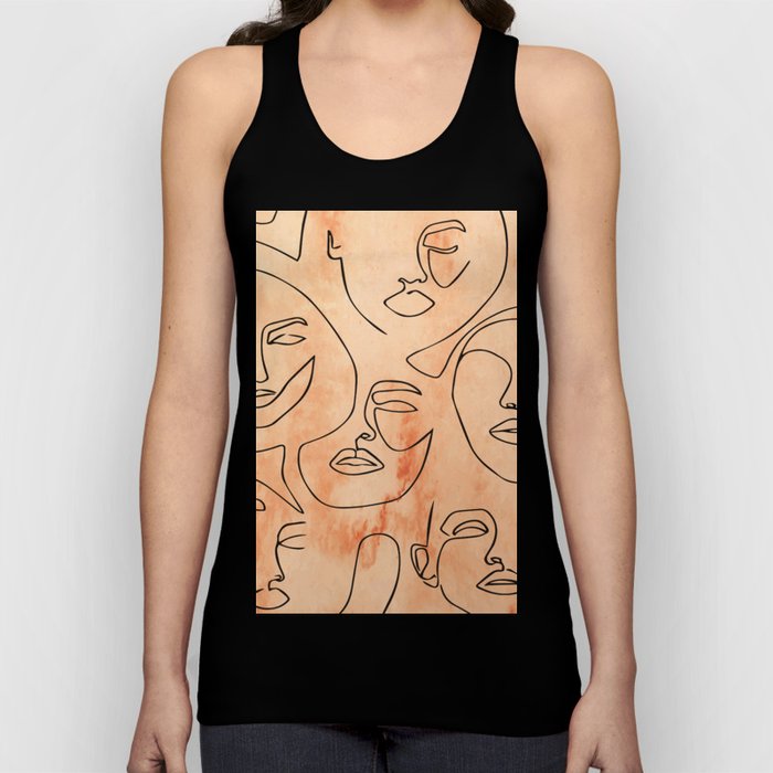 One Line Drawings Faces Pattern Face Line Drawing Abstract Faces Trendy